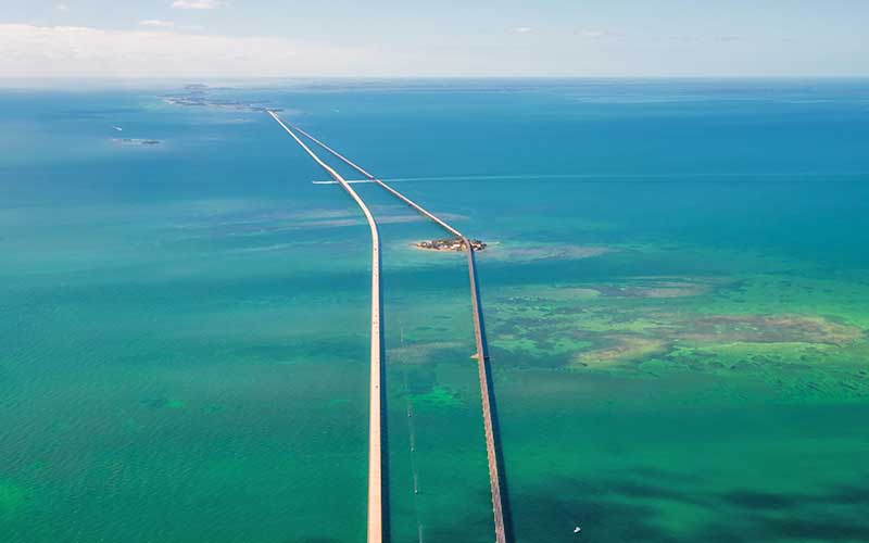 Seven Mile Bridge Landmark Connecting the Keys on US Route 1