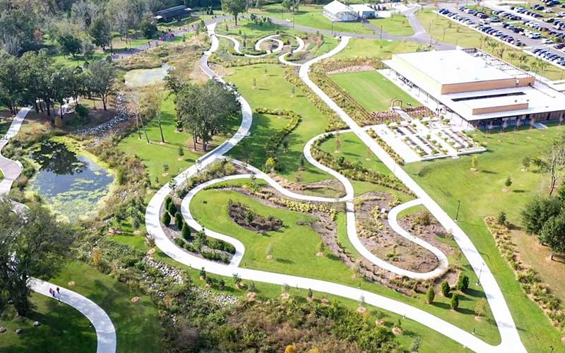 Bonnet Springs Park | Winding Recreational Path Area in Lakeland