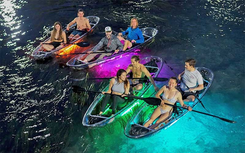 Glow Paddle | Clear Kayak Day & Night Tours in Pensacola Beach